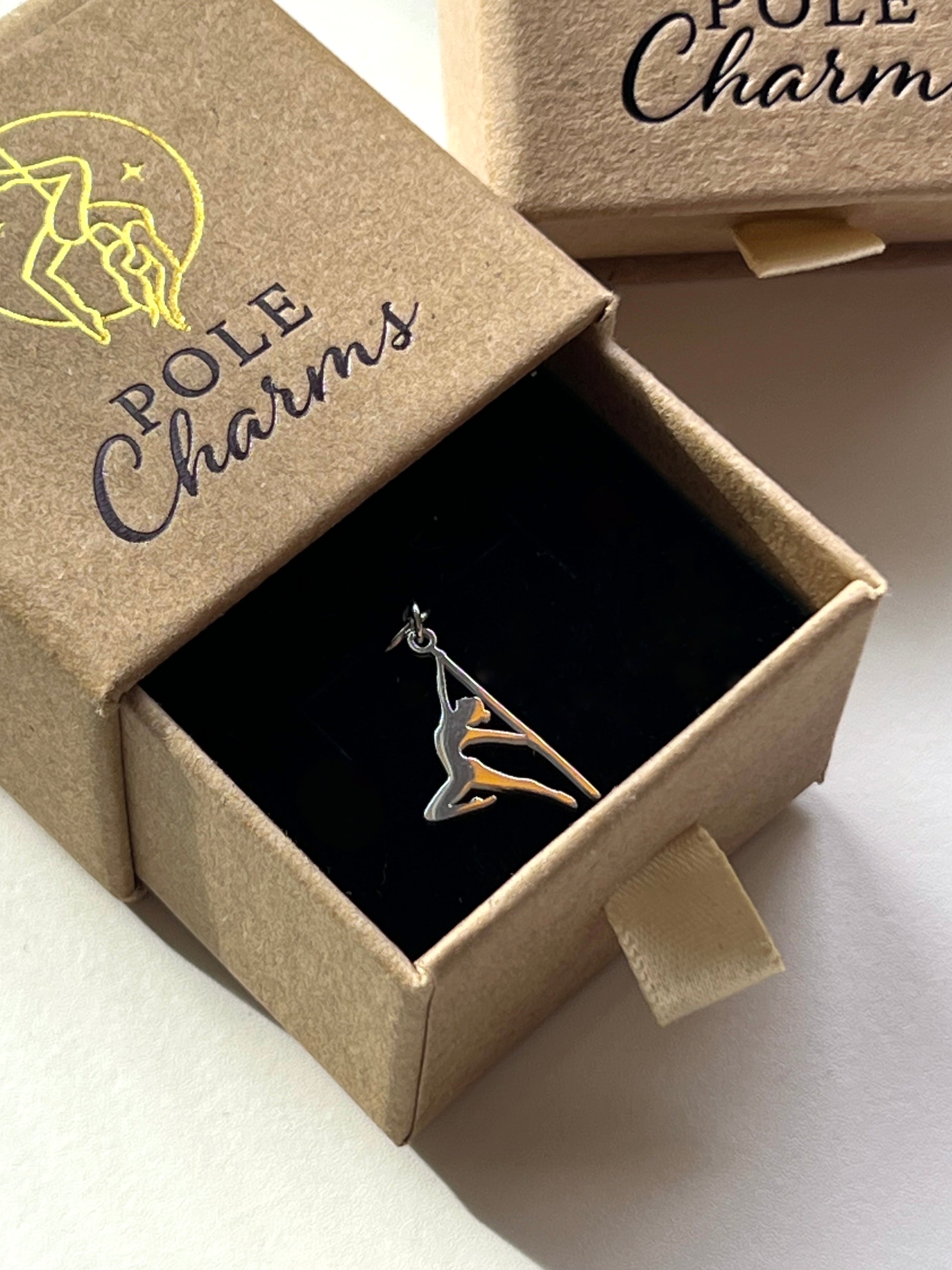 POLE CHARMS - Bijoux Pole Dance en acier inoxydable doré et argenté ...